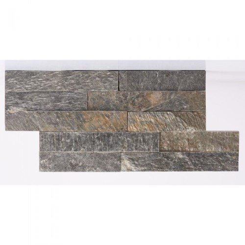 Stepstone Black Slate Splitface Tile | 15x30cm | Tile Kingdom