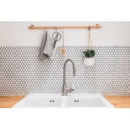 Dot White Circular Gloss Mosaic Tile | 31x31.5cm | Tile Kingdom