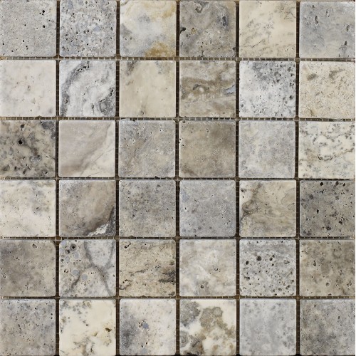 Night Stone Hexagon Mixed Finish Mosaic Tile |48x48mm | Tile Kingdom